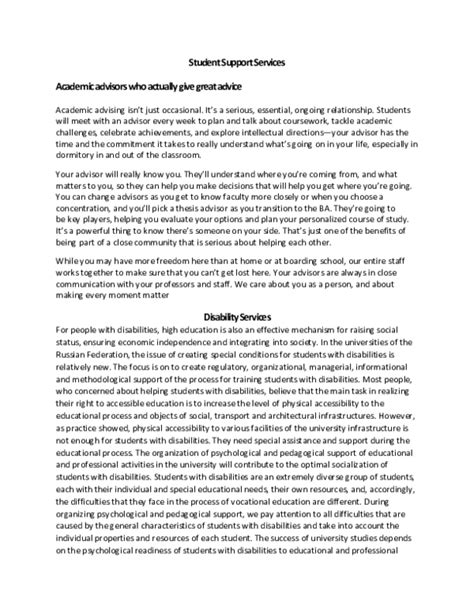 Pdf Student Support Services