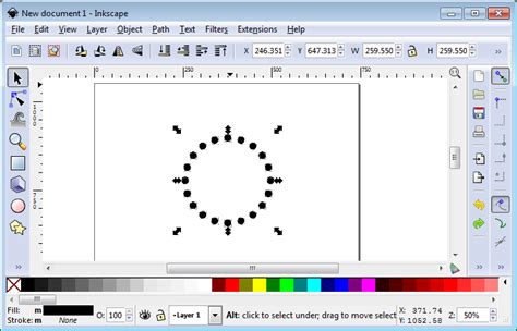 How To Create This Kinda Halftone Circle In Inkscape Graphic Design Stack Exchange
