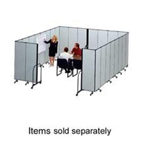 Screenflex Interlocking Mobile Partitions Dark Gray 13ft1inx6ft