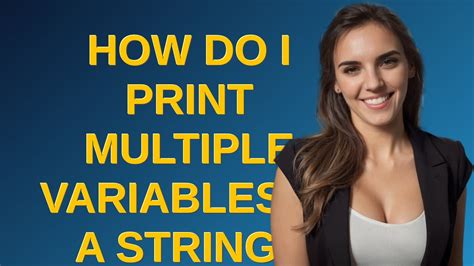 Arduino How Do I Print Multiple Variables In A String Youtube