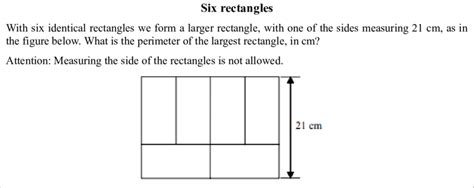 Adapted Problem Six Rectangles Download Scientific Diagram