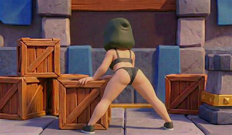 Rule 34 Back Back View Bandit Clash Royale Behind Behind View Black