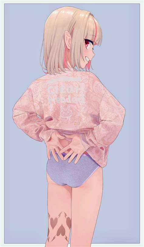 Sabamen Makaino Ririmu Nijisanji Highres 1girl Ass Flat Ass From