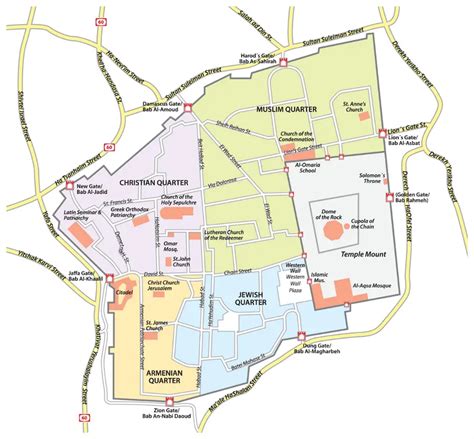 Jerusalem Map Of Demographic Quarters Blog Article Page Campbell