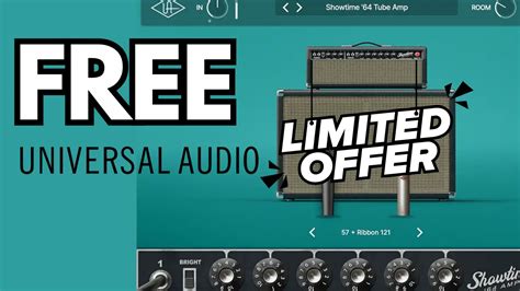 Legendary Guitar Tones For Free Uad Showtime 64 Tube Amp Plugin Quick