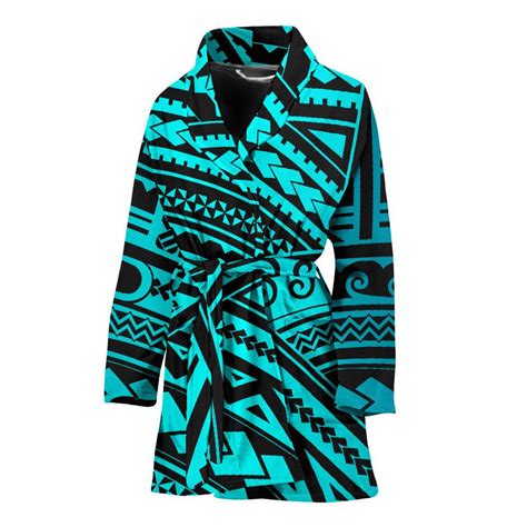 Polynesian Tribal Women Bathrobe Jtamigo