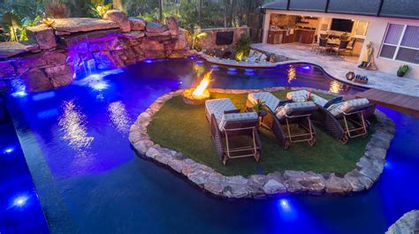 A Lazy River Runs Through It Custom Pool On Pine Island