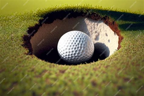 Golf Ball In Hole