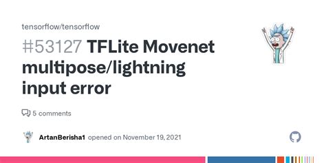 Tflite Movenet Multiposelightning Input Error · Issue 53127