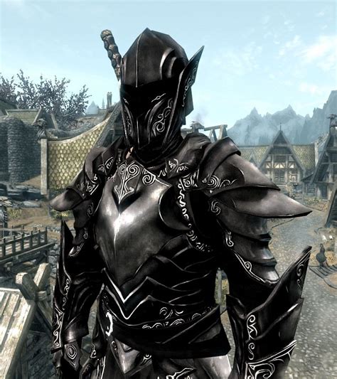 Skyrim Ebony Armor Drawing