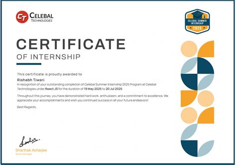 Celebaltechnologies Internshipjourney Reactjs Techtalk Rishabh Tiwari