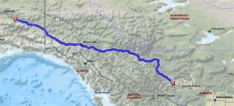 Alcan Highway Map Southbound On The Alaska Highway Foxrvtravel