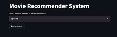 Github Minaljain Movie Recommender System Developed A Web Based Recommendation Model Using