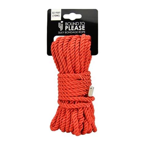 Red Silky Bondage Rope 10m Shibari Her4her