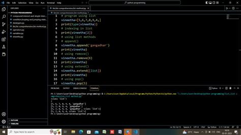 Vineetha Devarla On Linkedin Task 10 Practice List List Methods And List Comprehensions Kiran