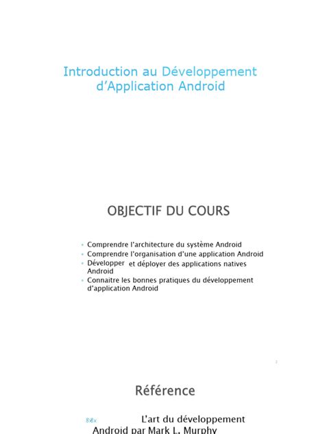 Chapitre 1 Pdf Android Système Dexploitation Java Langage De Programmation