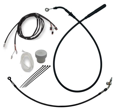 Black Vinyl Ez Install Kit For 16 Handlebars Brake Line Extension