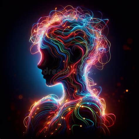 Neural Network Profile Illustration Stock Image Image Of Intelligence Creativity