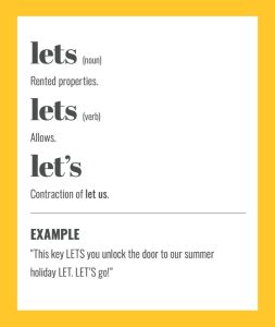 Lets Vs Let S Simple Tips To Remember The Difference Sarah Townsend