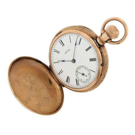 Antique American Waltham Royal Grade 11j 8s Pocket Watch 14k Gold Full