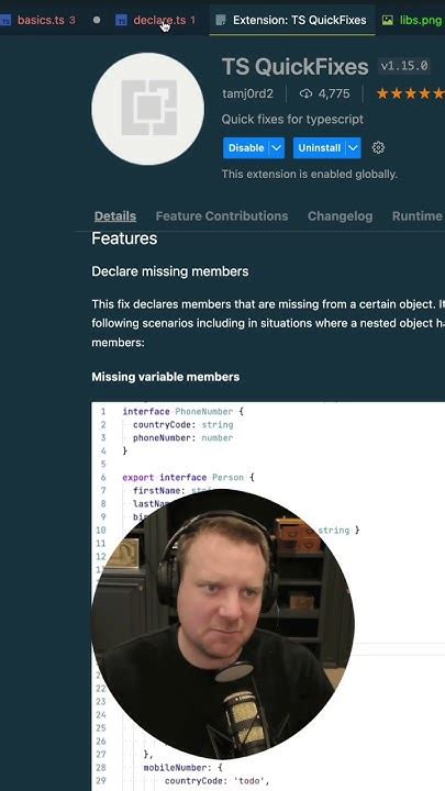 🔥 quickly add all properties to a typed object in typescript with the ts quickfixes extension