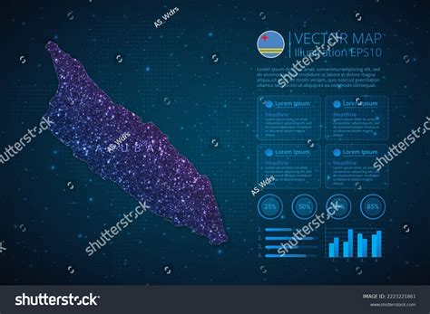 Aruba Map Infographics Template Diagram Graph Stock Vector Royalty