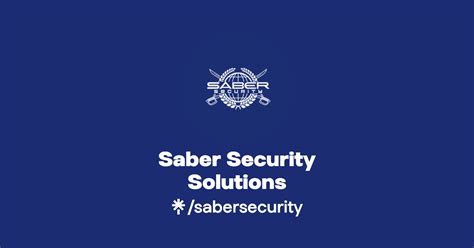 Saber Security Solutions Twitter Instagram Facebook Linktree