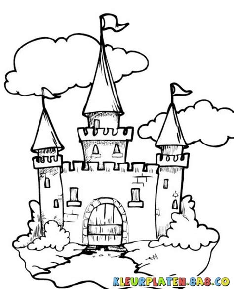 Castilo Disney Kleurplaten Kasteel Van Tekenen D Eun Kasteel