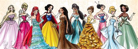 Disney Princess Designer Collection Concept Art Pamphlet Scans And D23