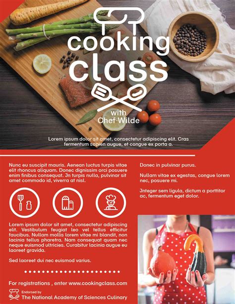 Cooking Class Flyer