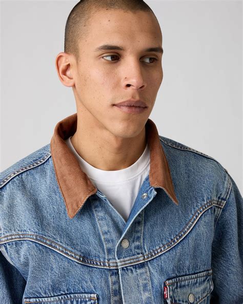 Western Shorthorn Trucker Jacke Blau Levis® At