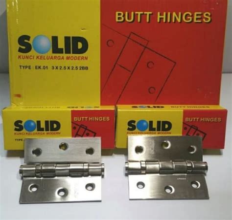 Engsel 3 Inch Solid Engsel Solid Ek 01 3x25x25 2bb Engsel Solid 3