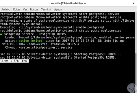 cómo instalar postgresql 9 6 en debian o ubuntu solvetic
