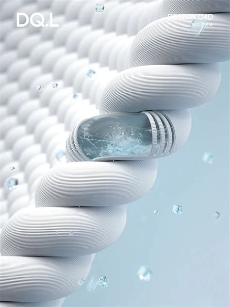 编织三维图建模渲染面料编织概念图 花瓣网