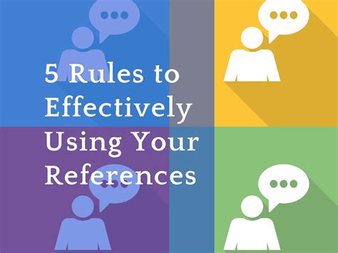 Rules To Effectively Using Your References IamBackatWork