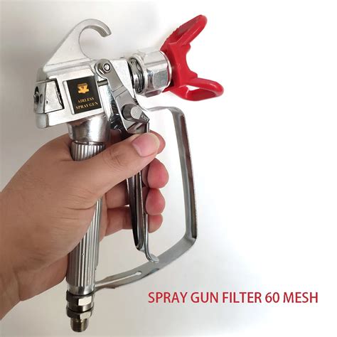 스테인레스 스틸 페인트 분무기 60 메쉬 기계 에어리스 스프레이 건 필터 분무기 가공용 스트레이너 도구 청소 Aliexpress