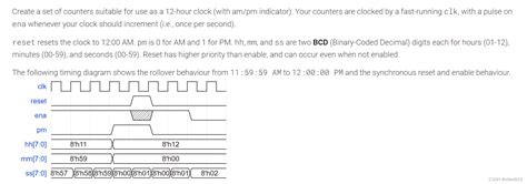 Verilog1 Hdlbits12 Hour Clock12小时计时器）verilog实现12小时时钟 Csdn博客