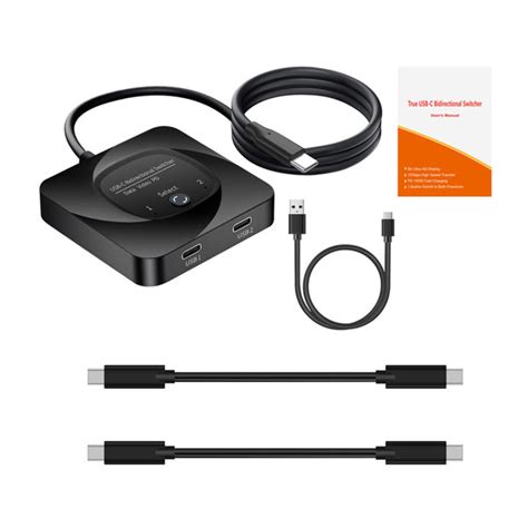Usb C Bidirectional Switcher Usb C Switcher 2 Computers Usb C Kvm Switch 8k Support Hdr 10gbps
