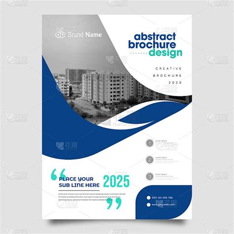 宣传册模板布局，封面设计年度报告，杂志，传单或小册子a4素材 花瓣网