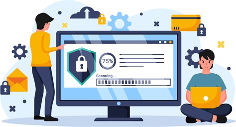 Digital Data Protection Design Illustration Cyber Security