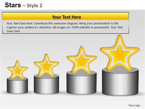 PowerPoint Slidelayout Teamwork Stars Ppt Process