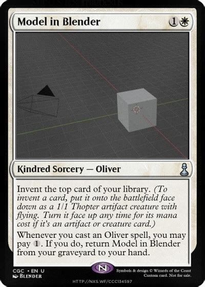 Mtgnexus Model In Blender