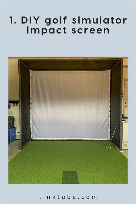 5 Diy Golf Simulator Impact Screen Build Ideas Tinktube In 2024