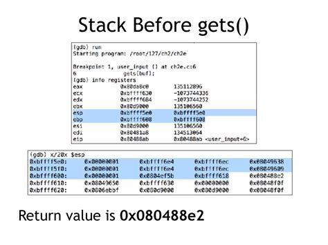 127 Ch 2 Stack Overflows On Linux Ppt Free Download