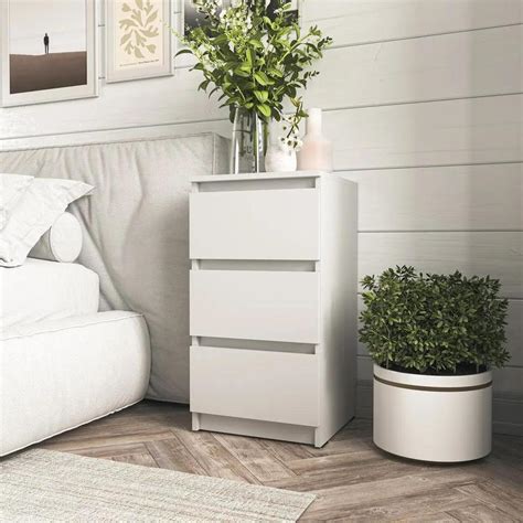 Приліжкова тумбочка комод на 3 шухляди без ручок Ft 216 — ціна 1849 грн у каталозі Тумби Купити