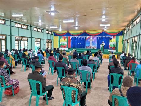 ကလောမြို့နယ်၌ ၇၅ နှစ်မြောက် စိန်ရတုပြည်ထောင်စုနေ့ အလံတင်အခမ်းအနားနှင့် သဝဏ်လွှာ ဖတ်ကြားခြင်း