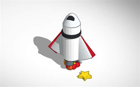 3d Design Rocket Tinkercad