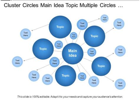Radial Cluster Diagram Slide Team