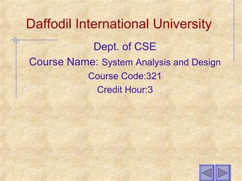 Course Outline System Analysis And Design Pptx Educational Assessment Education