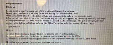 Solved 3 String Search Develop A C Program That Searches A